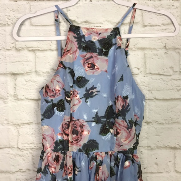 miami | Dresses | Miami Cutout Back High Neck Floral Sexy Mini Dress ...